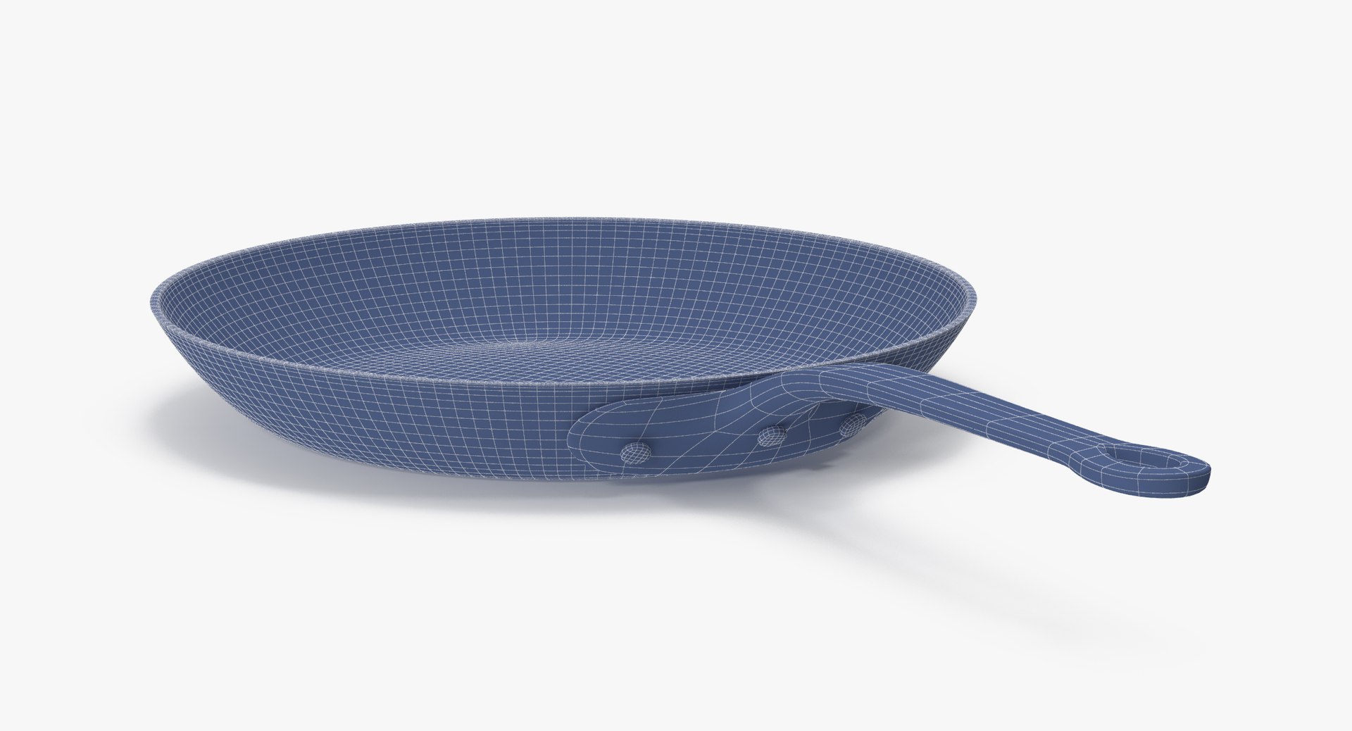 10in fry pan 3d obj