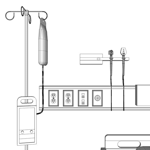 3d model of hospital medical equipment