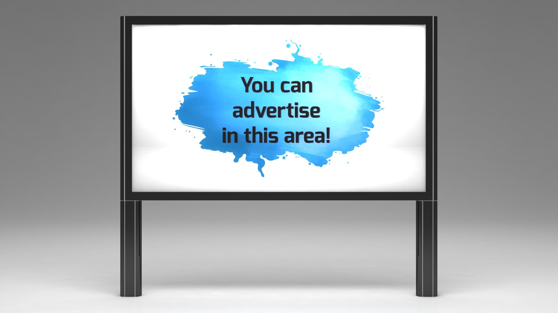 Designed Advertising Billboard 3D Model - TurboSquid 1584595