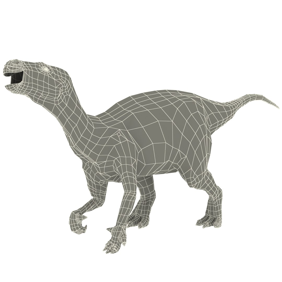 3d dinosaur iguanodon model