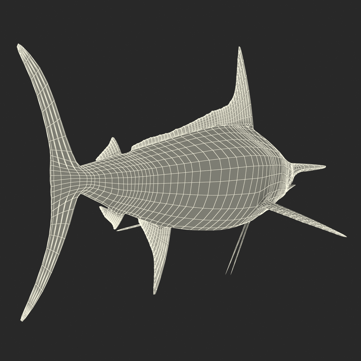 3ds max marlin fish