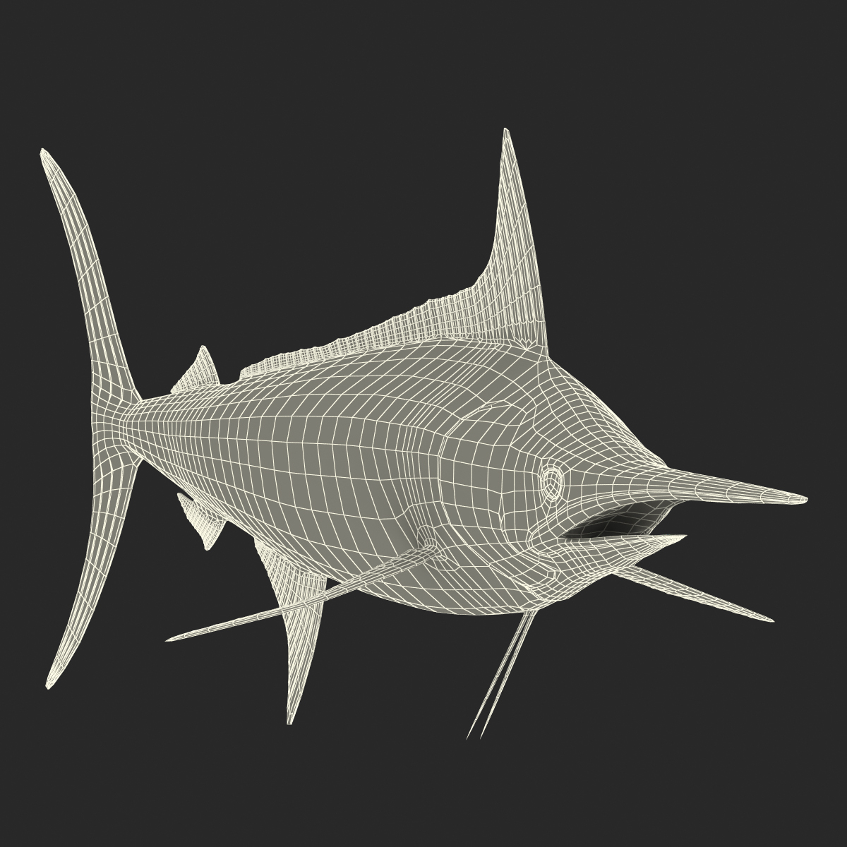 3ds max marlin fish