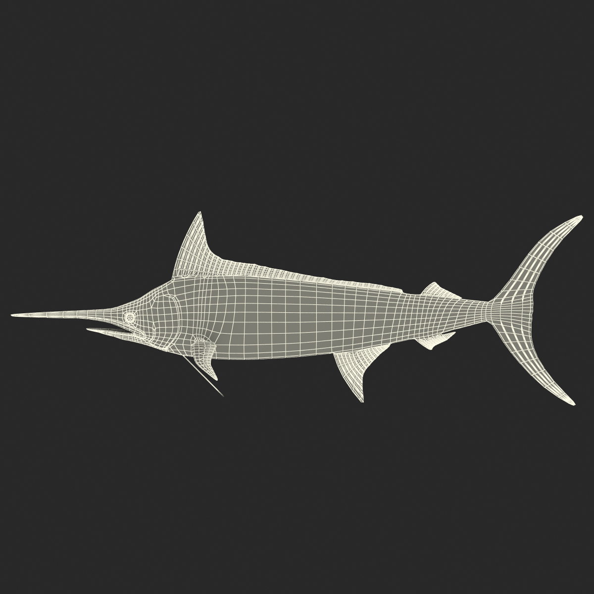 3ds max marlin fish