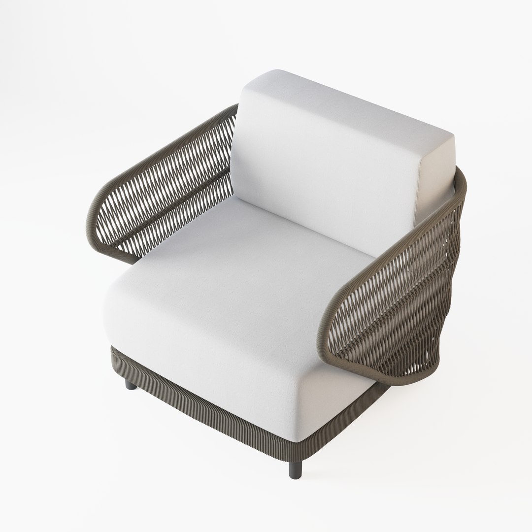 Cuff Lounge Chair 3D - TurboSquid 2146688