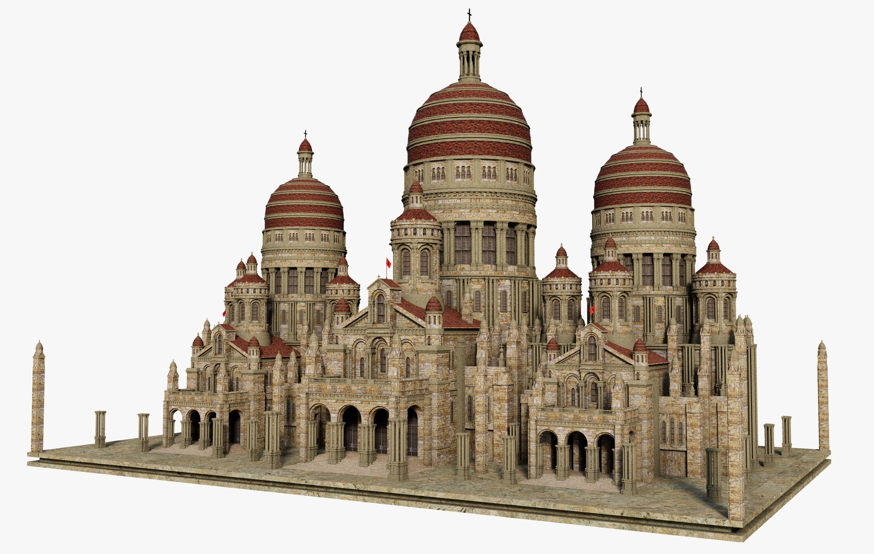 3D Dome Castle - TurboSquid 2214829