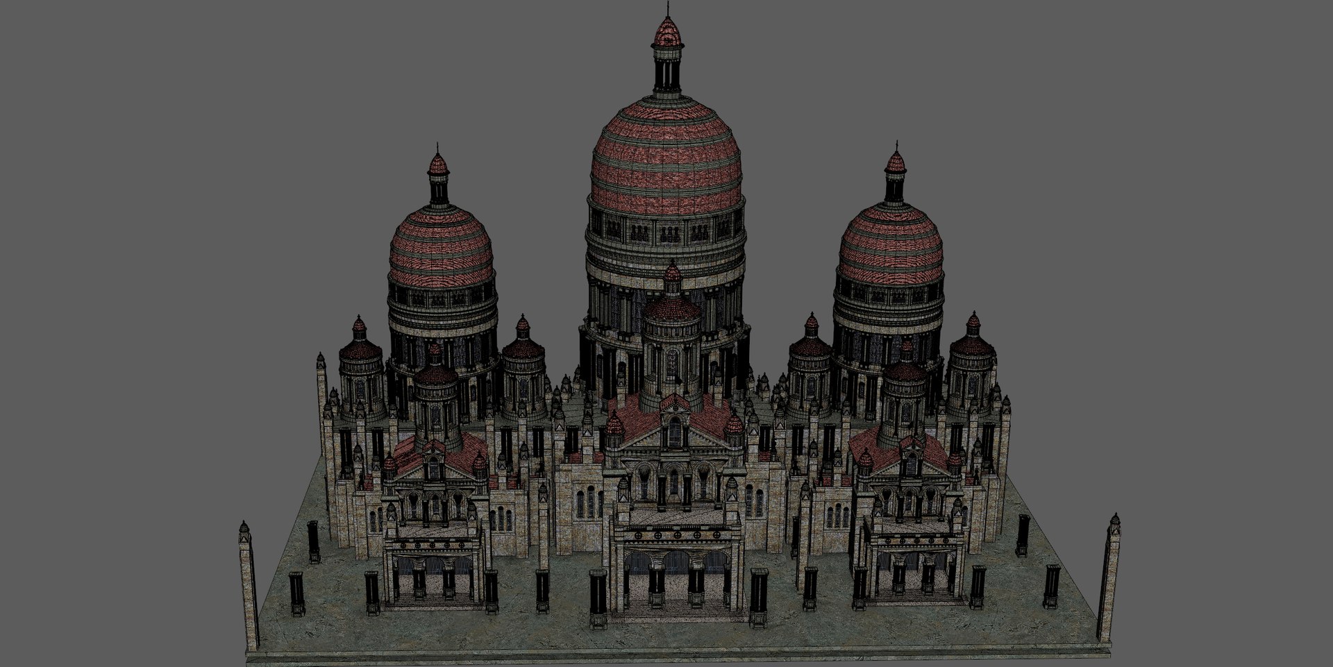 3D Dome Castle - TurboSquid 2214829