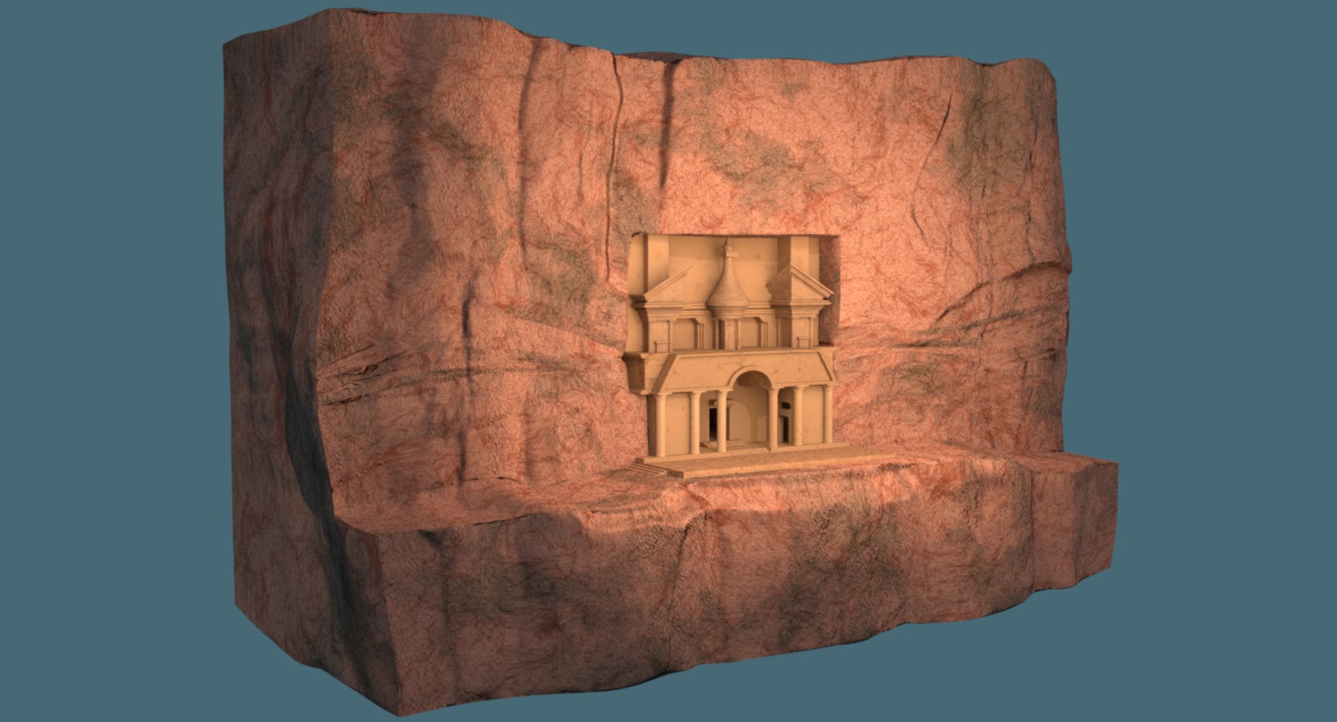 Cliff Structure Book Illustration 3D Model - TurboSquid 1406273