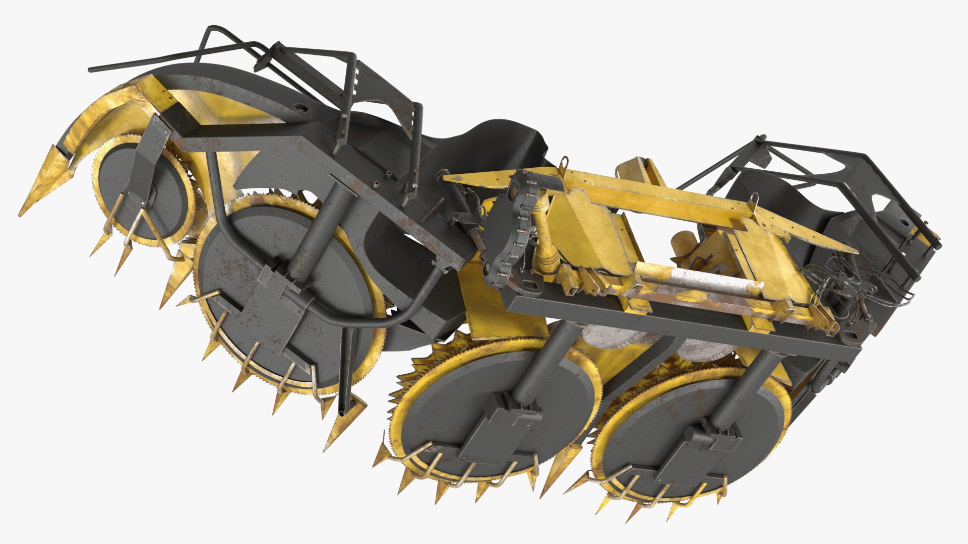 New Holland 750BFI Harvester Corn Header Semi-Folded Old 3D ...