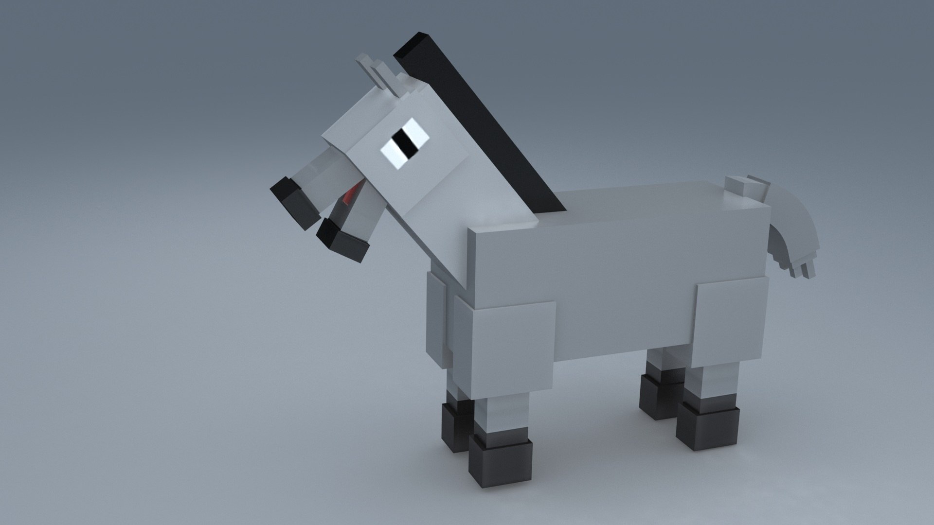 3d Minecraft Animal Cartoon Model