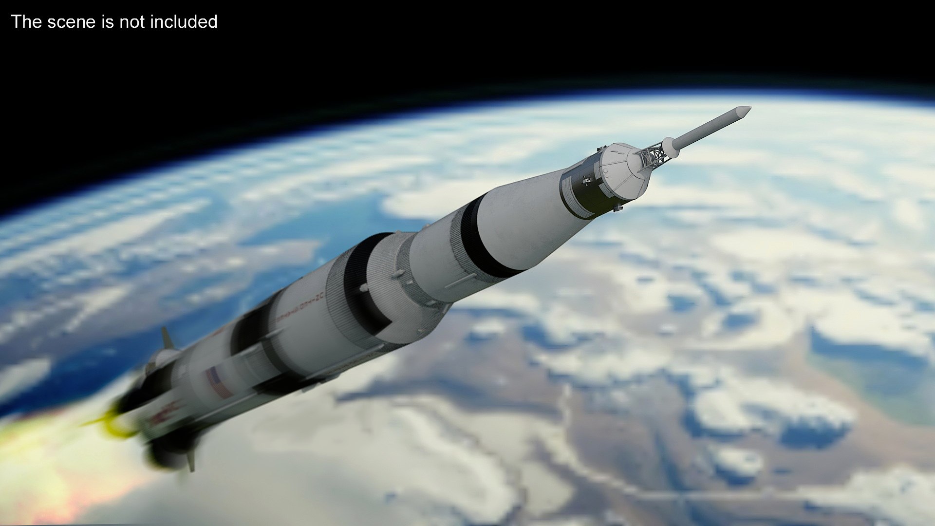 Saturn V Rocket Stages 3D - TurboSquid 2412673