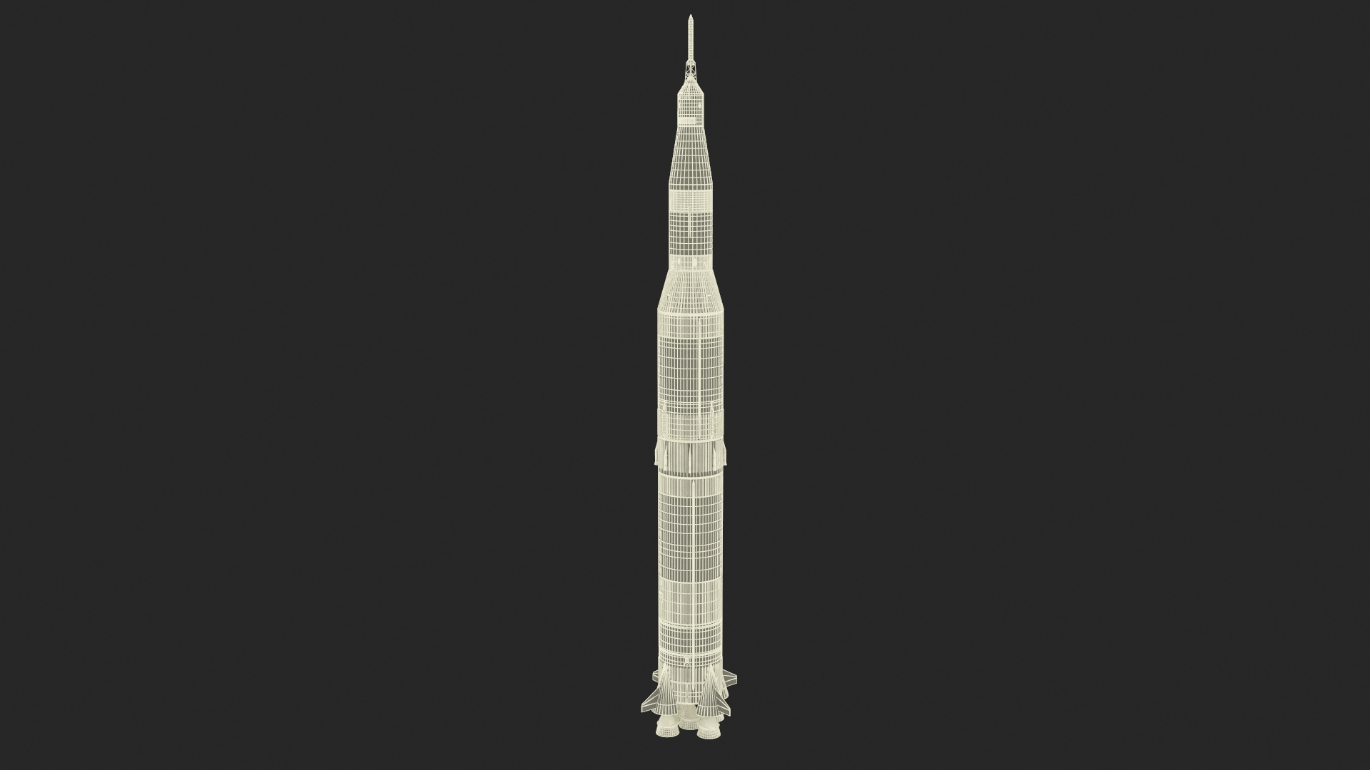 Saturn V Rocket Stages 3D - TurboSquid 2412673