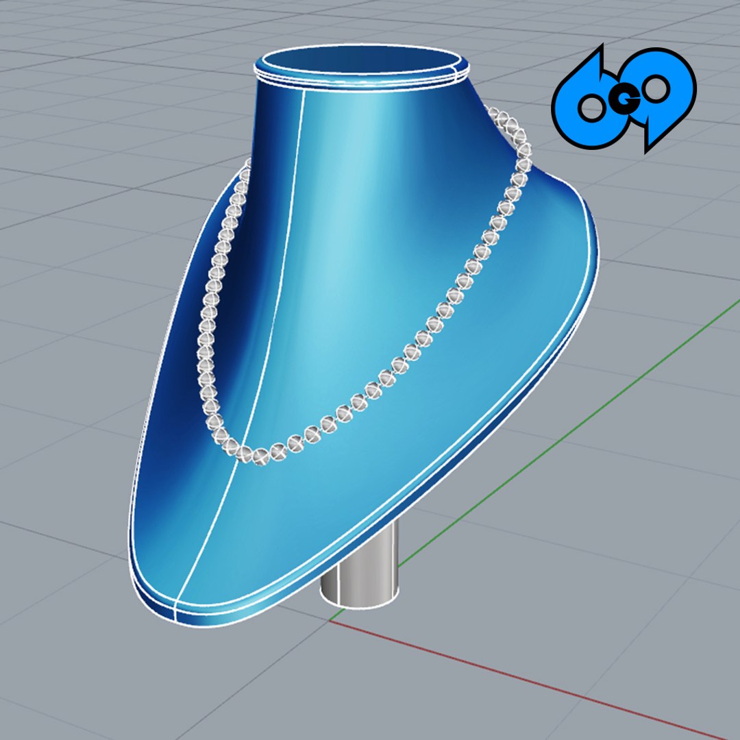 3d Model Of Necklace Stand