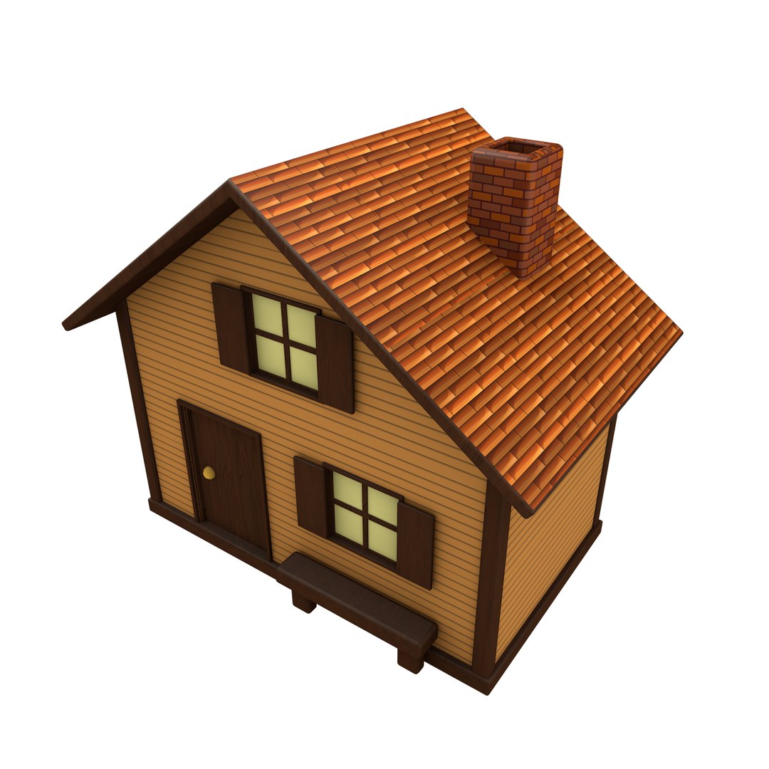 Cartoon wood house 3D - TurboSquid 1407224