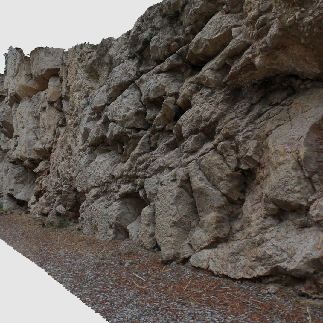 3D Scan Cliff Wall Model - TurboSquid 1646770