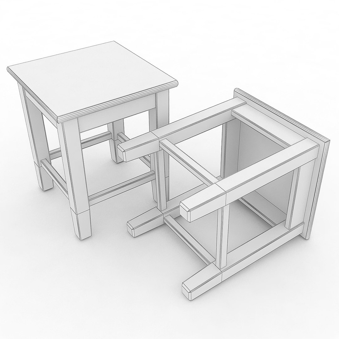 3d model stool