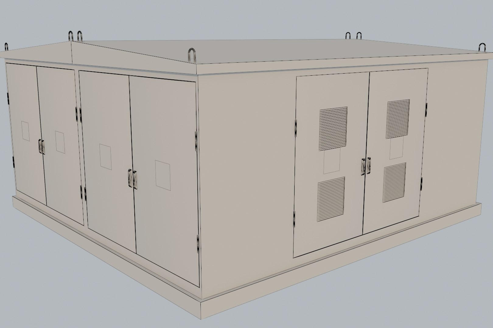 Solar Inverter Transformer Station 3D - TurboSquid 1282268