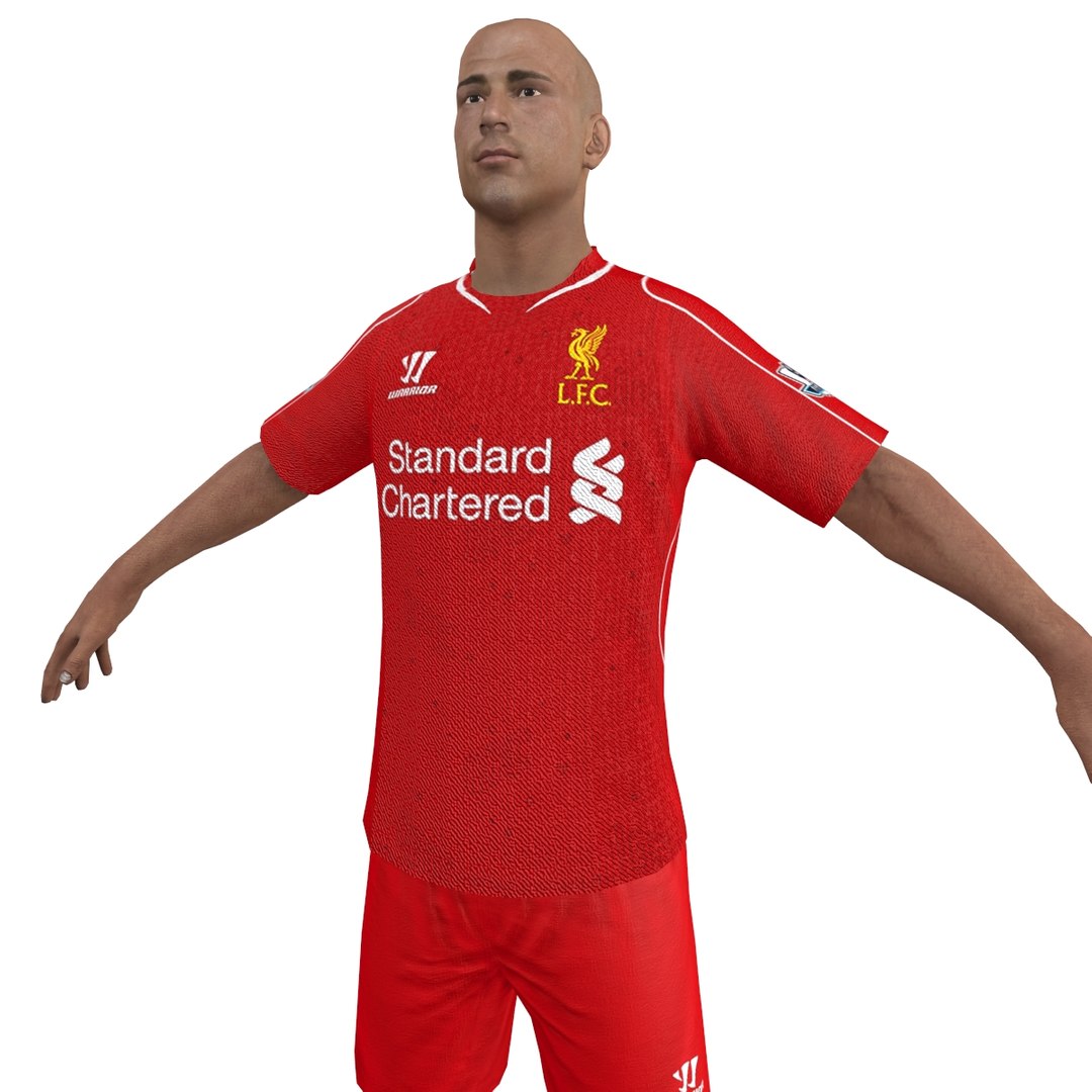 Rigged Soccer Player Body Max