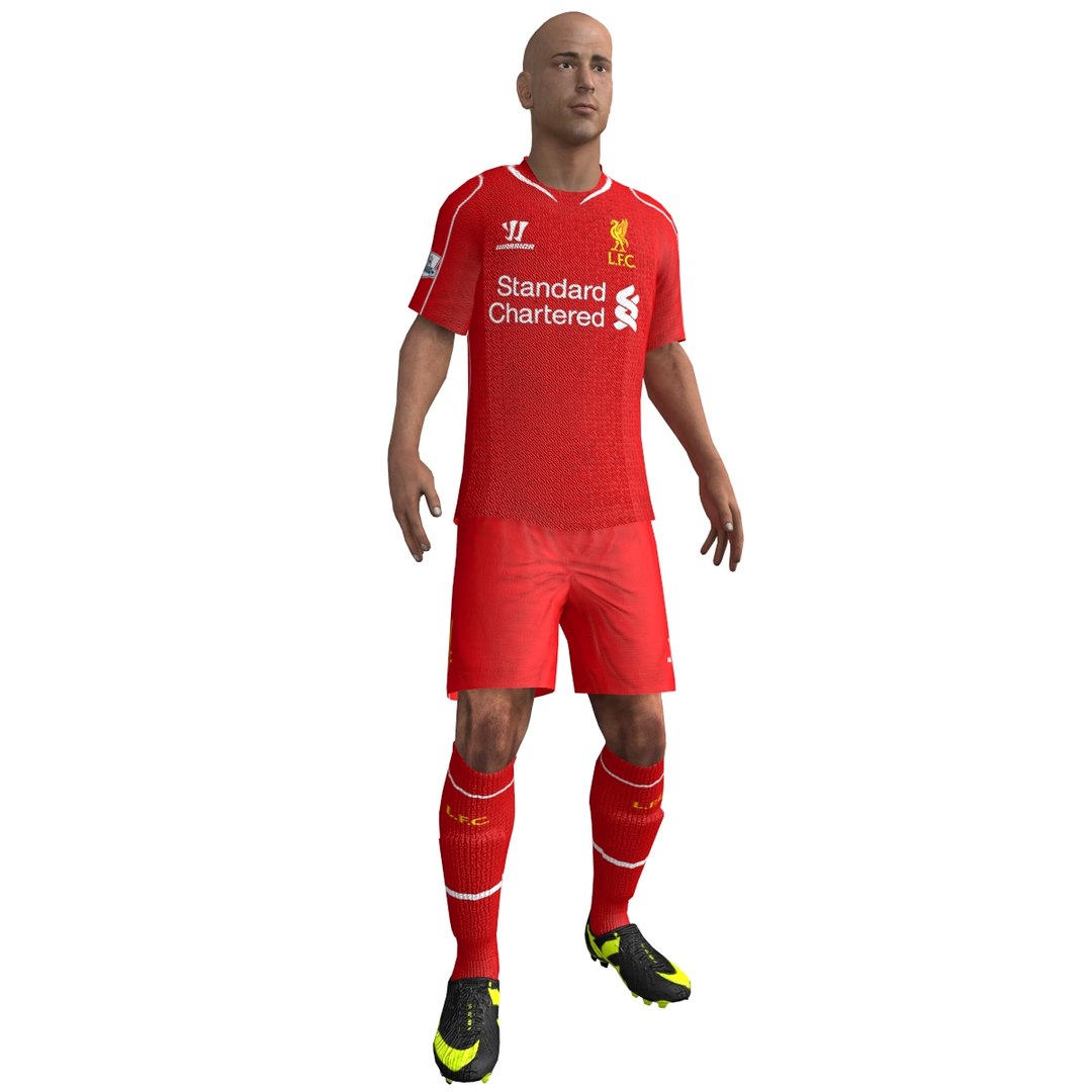 Rigged Soccer Player Body Max