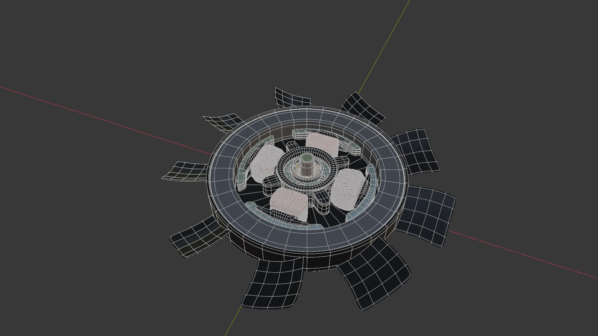 3D BLDC Motor With Fan Blade 3D Model - Realistic And Optimized Model ...