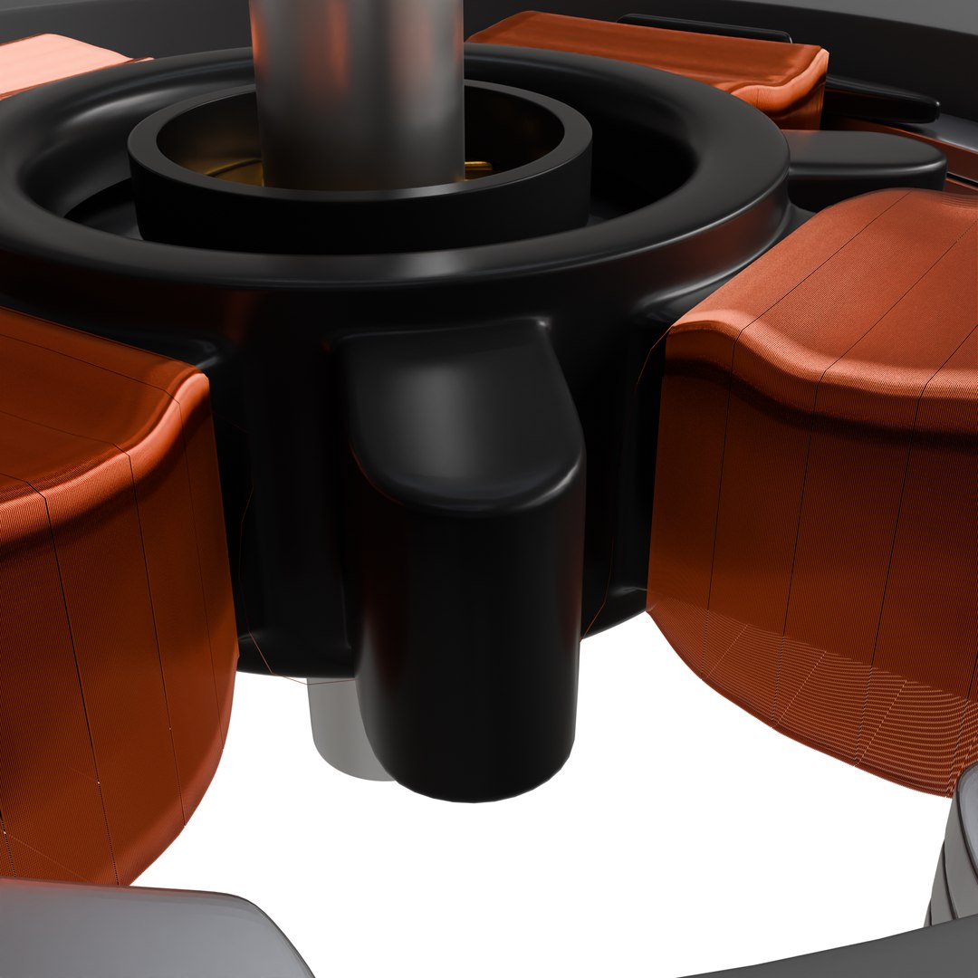 3D BLDC Motor With Fan Blade 3D Model - Realistic And Optimized Model ...