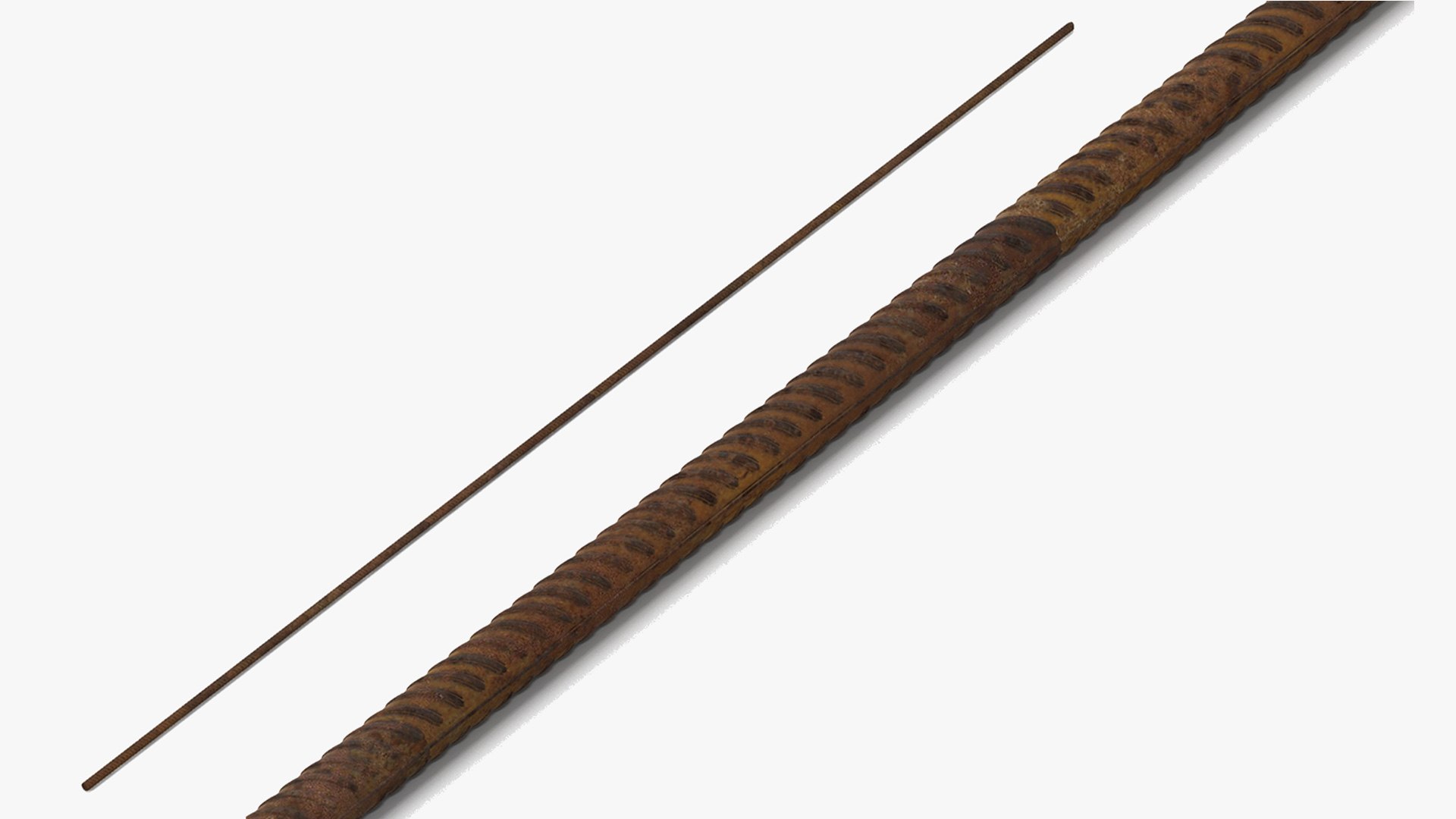 Rusty Reinforcing Steel Bar Model - TurboSquid 2307229