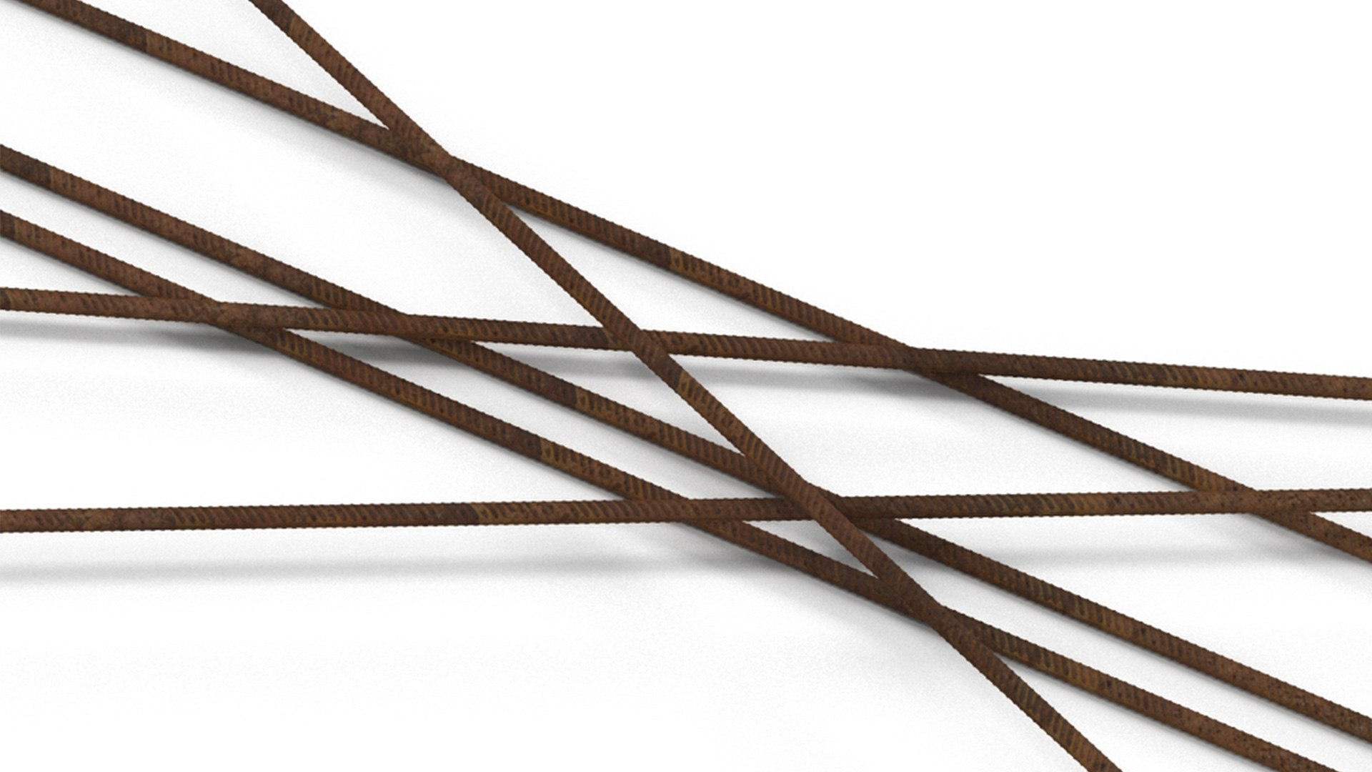 Rusty Reinforcing Steel Bar Model - TurboSquid 2307229