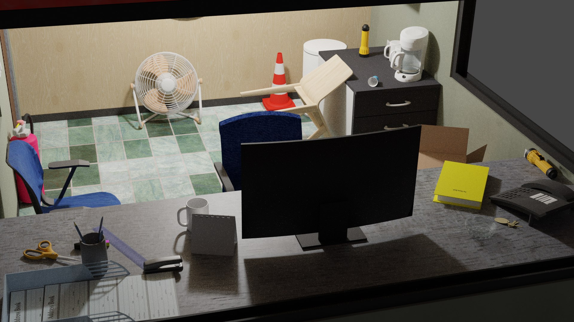 3D Small Security Office - TurboSquid 1468386