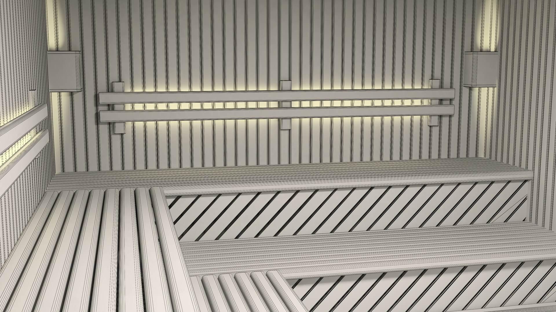 Sauna Room Interior 3D - TurboSquid 2276077