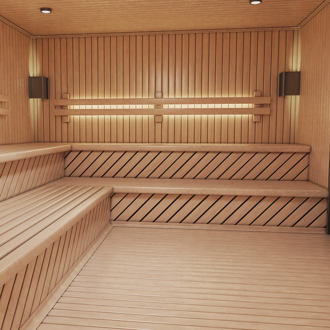 Sauna Room Interior 3D - TurboSquid 2276077