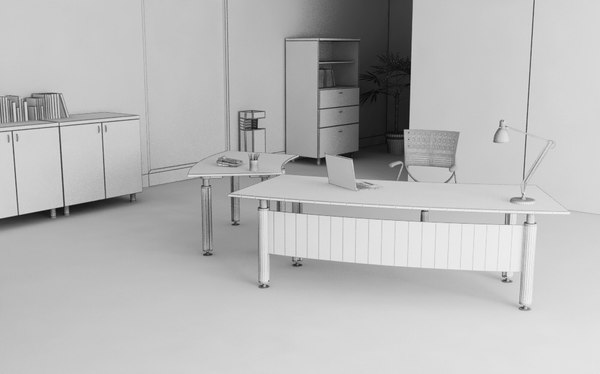 3d model office 02 set