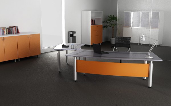 3d model office 02 set