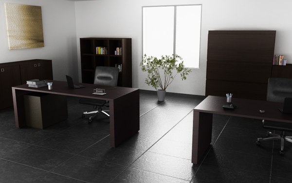 3d model office 02 set