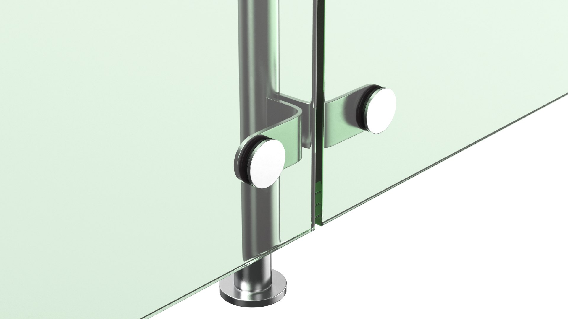 Detailed Glass Handrail 3D Model - TurboSquid 2158956