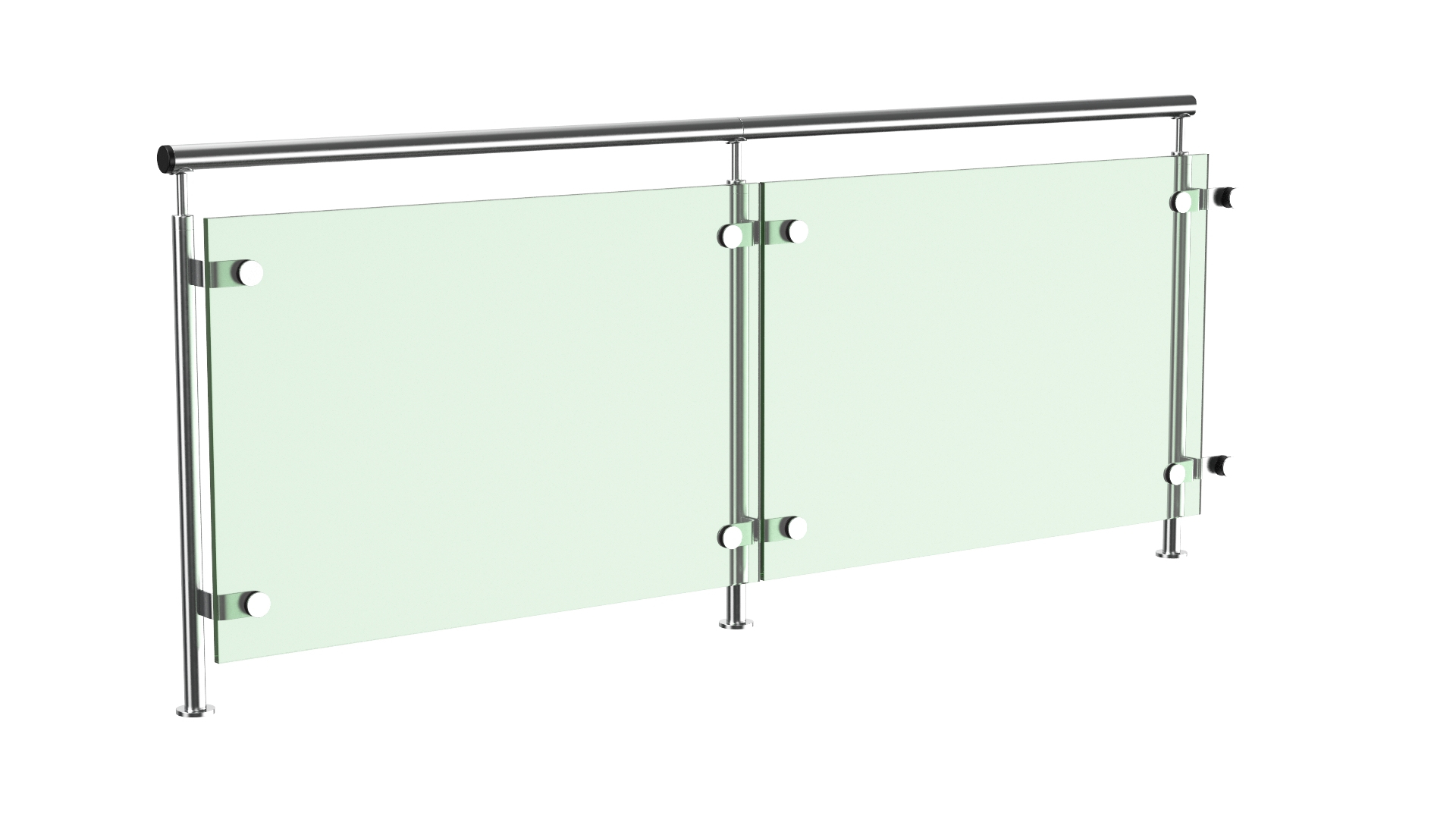 Detailed Glass Handrail 3D Model - TurboSquid 2158956