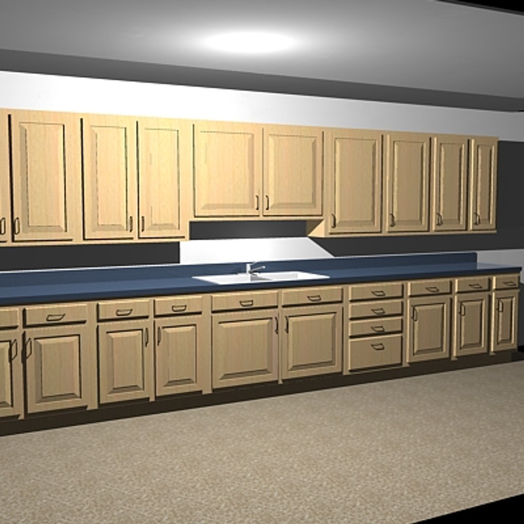 Kitchen Cabinets - Complete Dxf