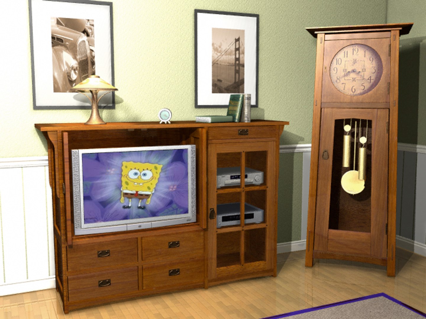 living room studiotools 3d 3ds