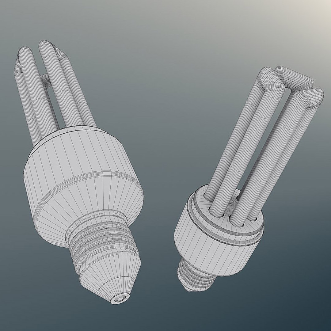3d Light Set Fluorescent Bulbs