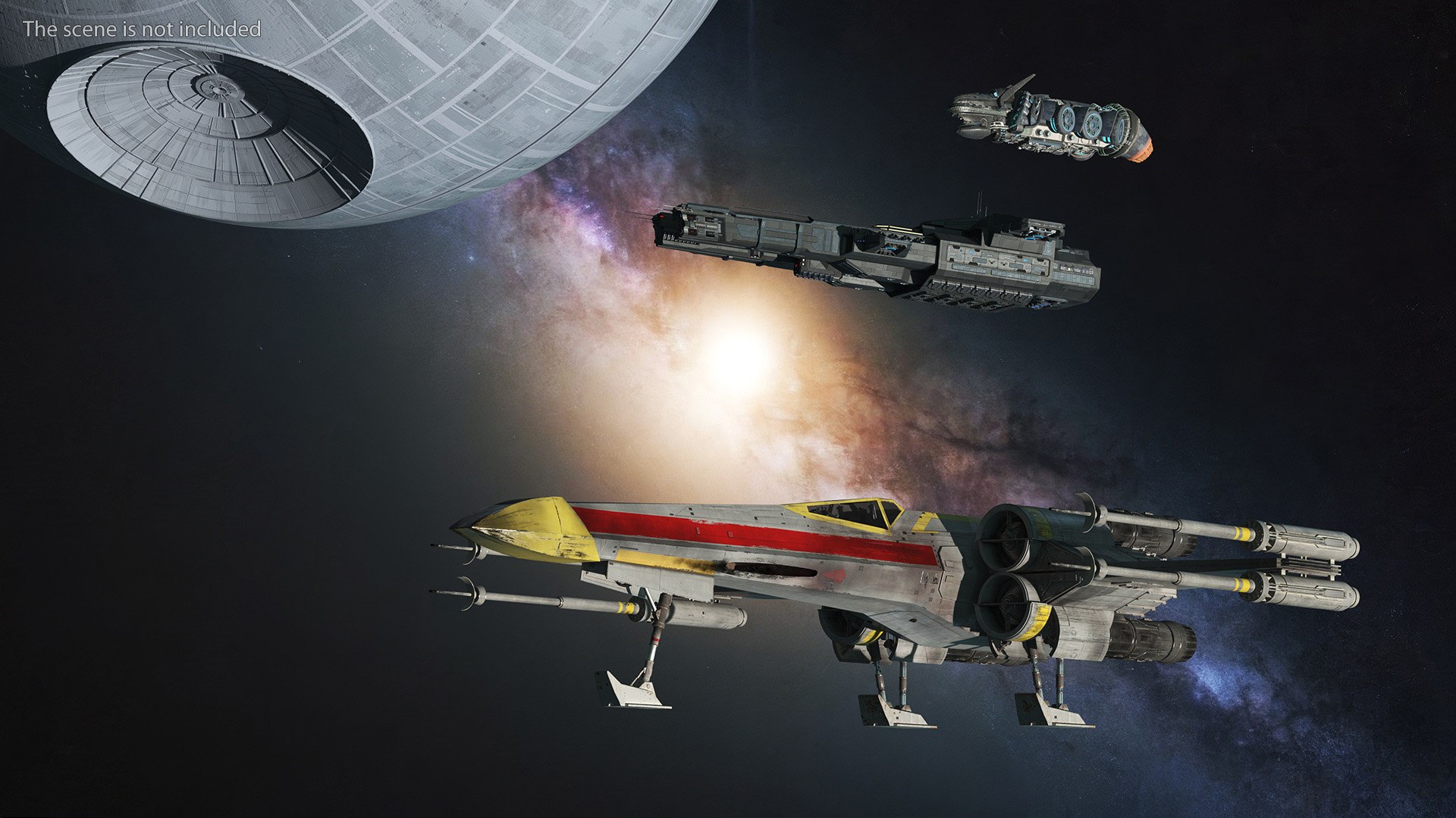 X-Wing Starfighter Spacecraft Rigged 3D - TurboSquid 2262517