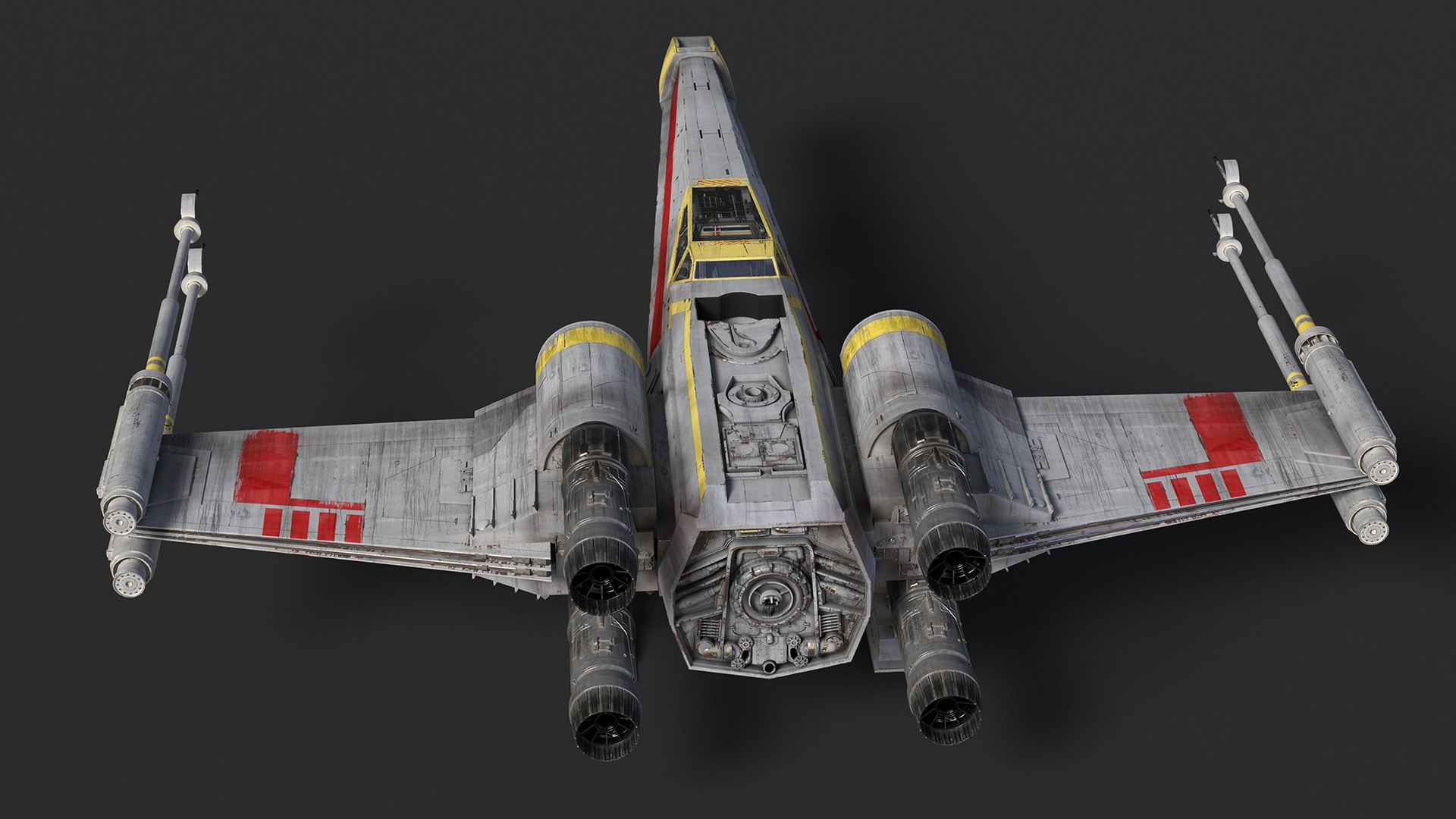X-Wing Starfighter Spacecraft Rigged 3D - TurboSquid 2262517