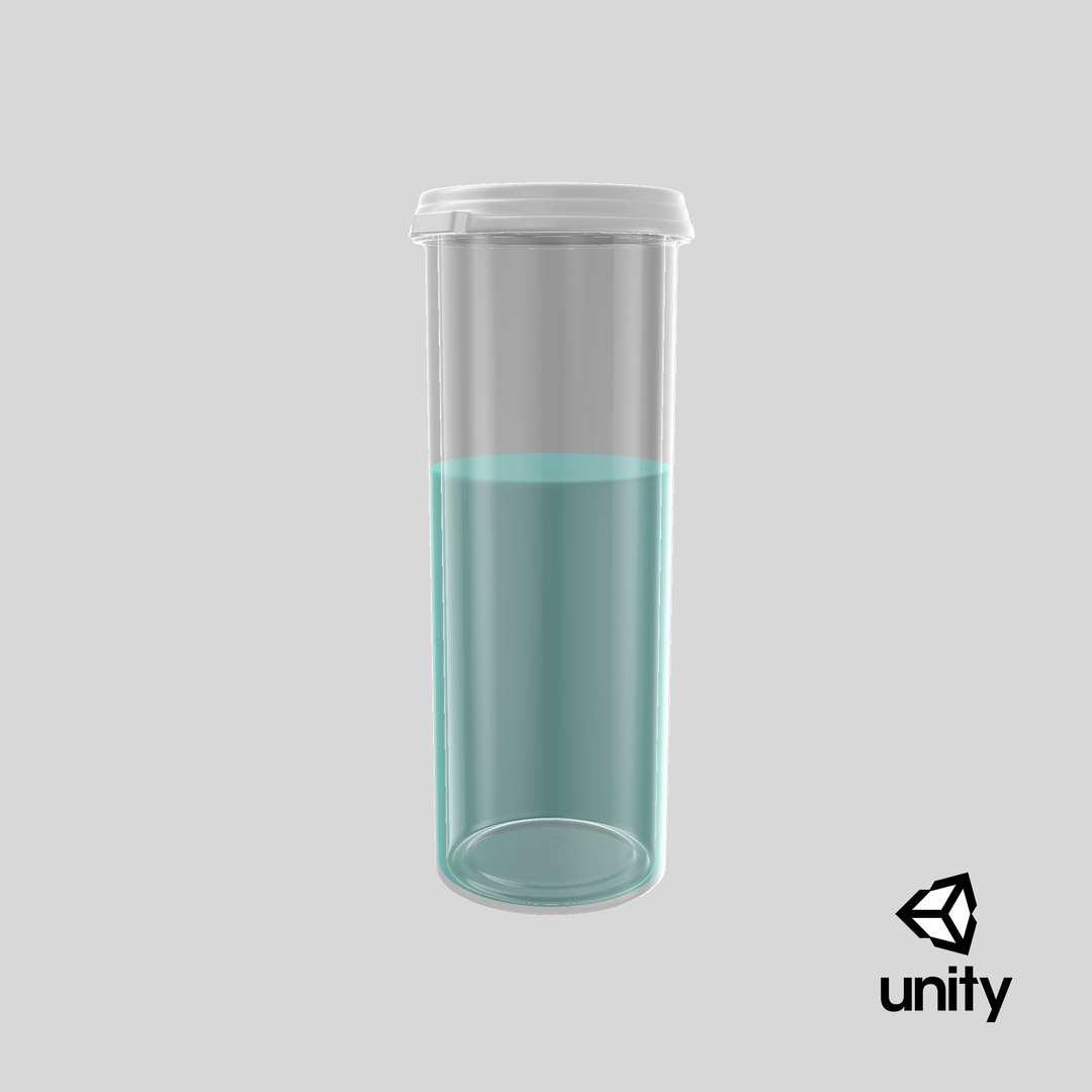 Pill Pod Vial 15dram 55ml Full 3D Model - TurboSquid 2049693