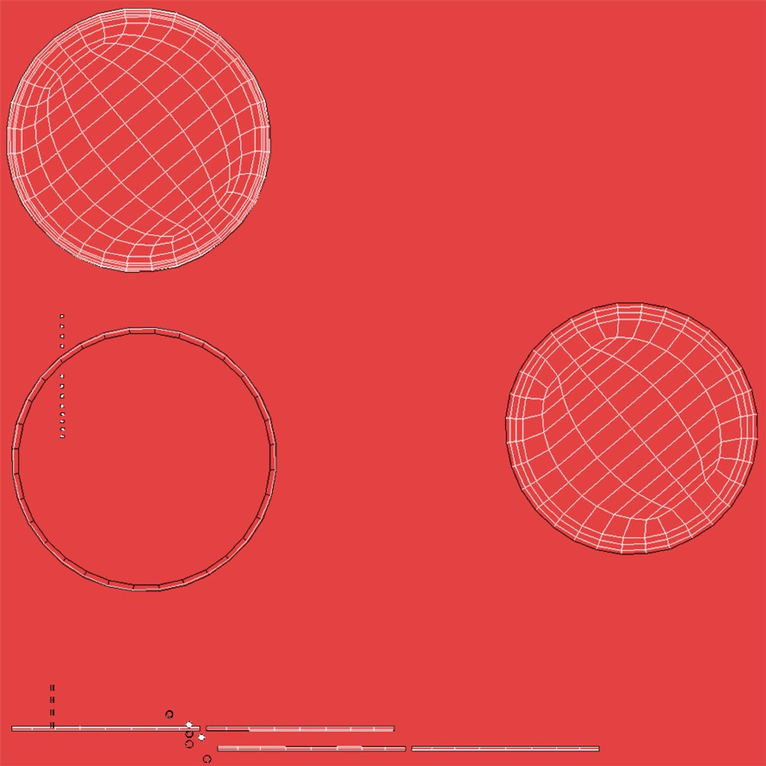 White Round Sign 3D model - TurboSquid 2097460