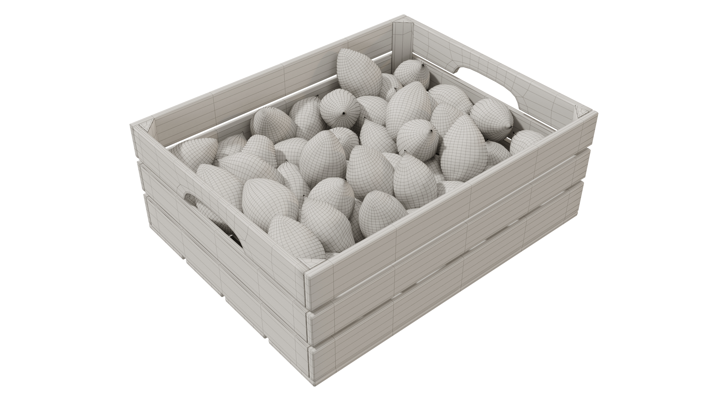 3D sweet potato crates 02 model - TurboSquid 1967178