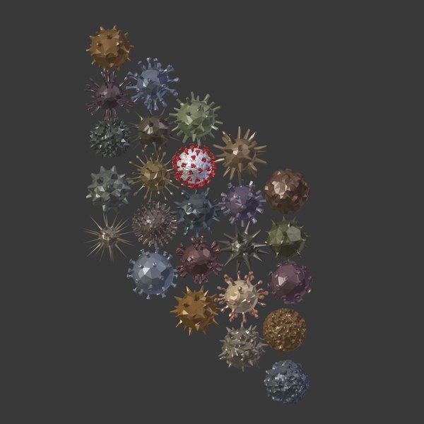 3D virus origami pack - TurboSquid 1528796