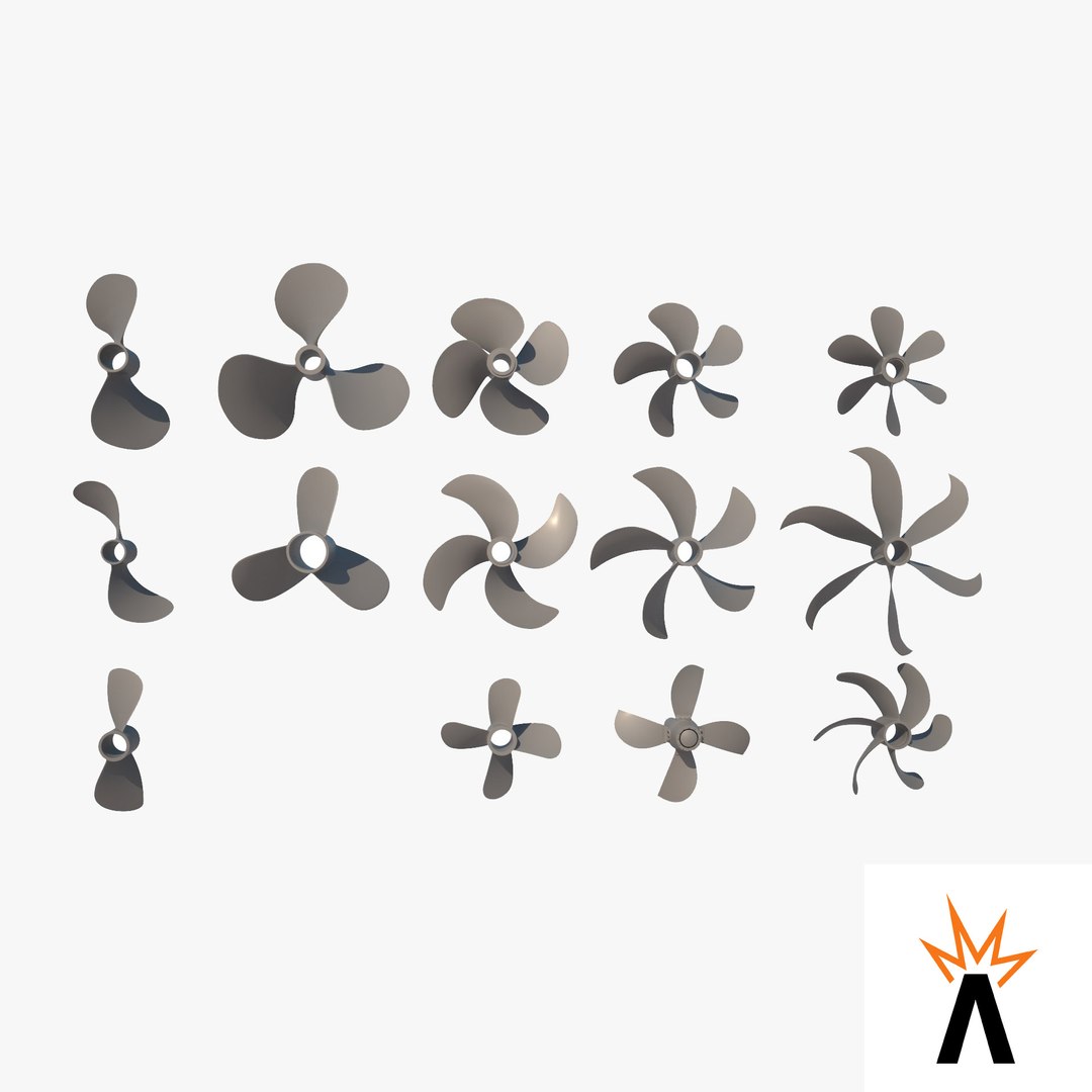 Marine Propellers 3d Model