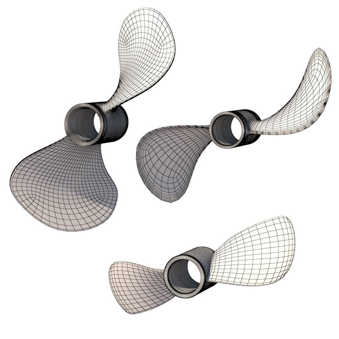 Marine Propellers 3d Model