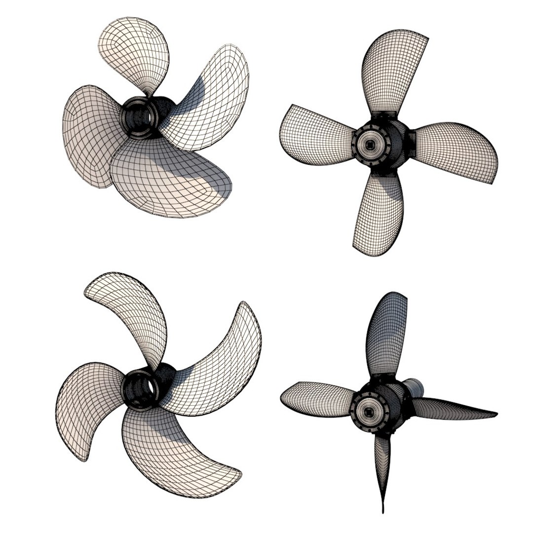 Marine Propellers 3d Model