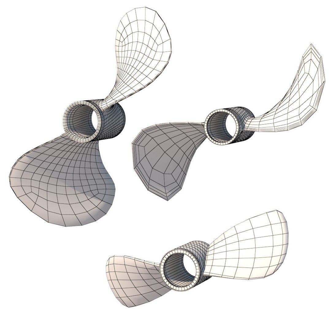 Marine Propellers 3d Model