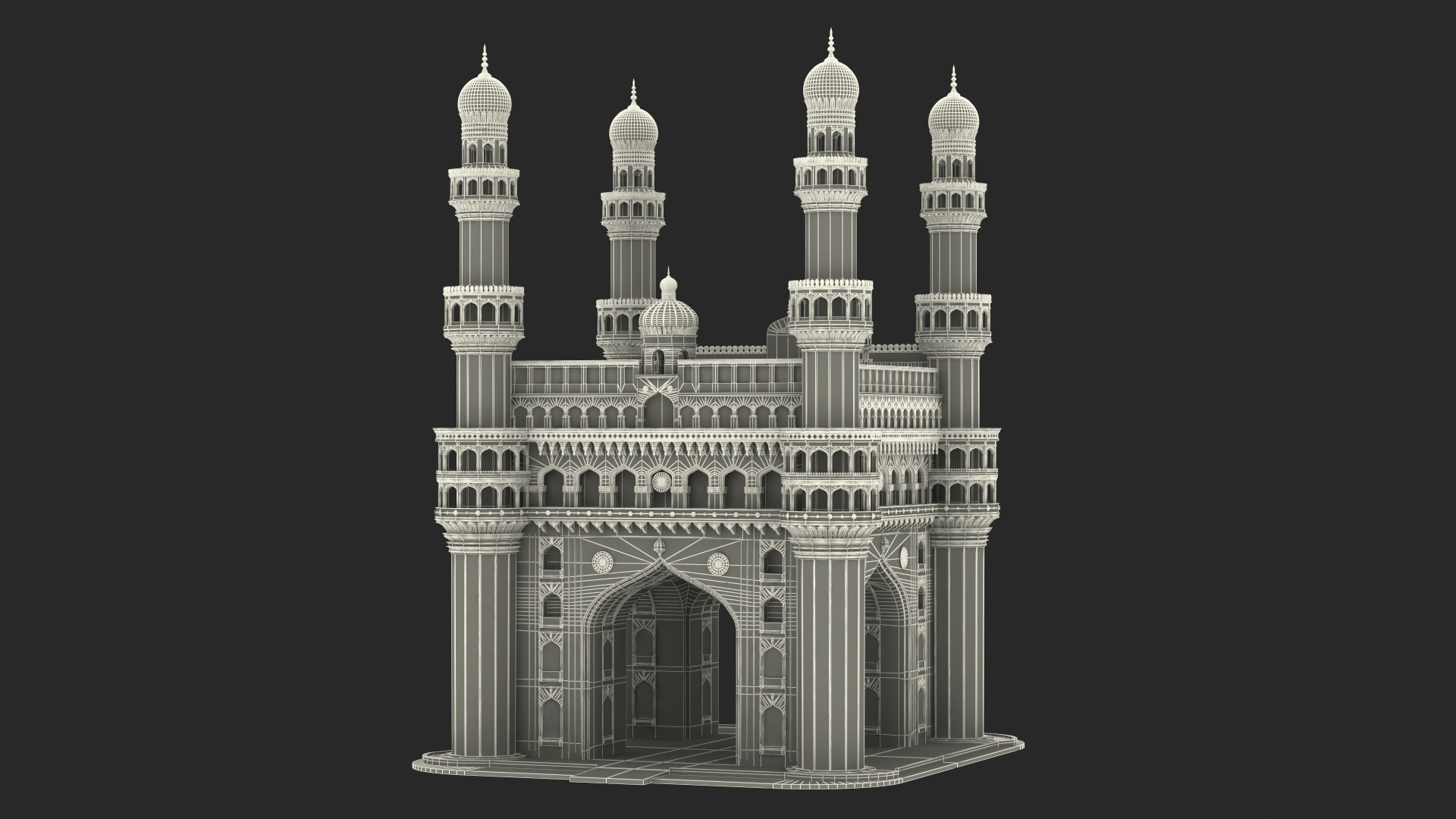 3D Model Charminar - TurboSquid 1978841