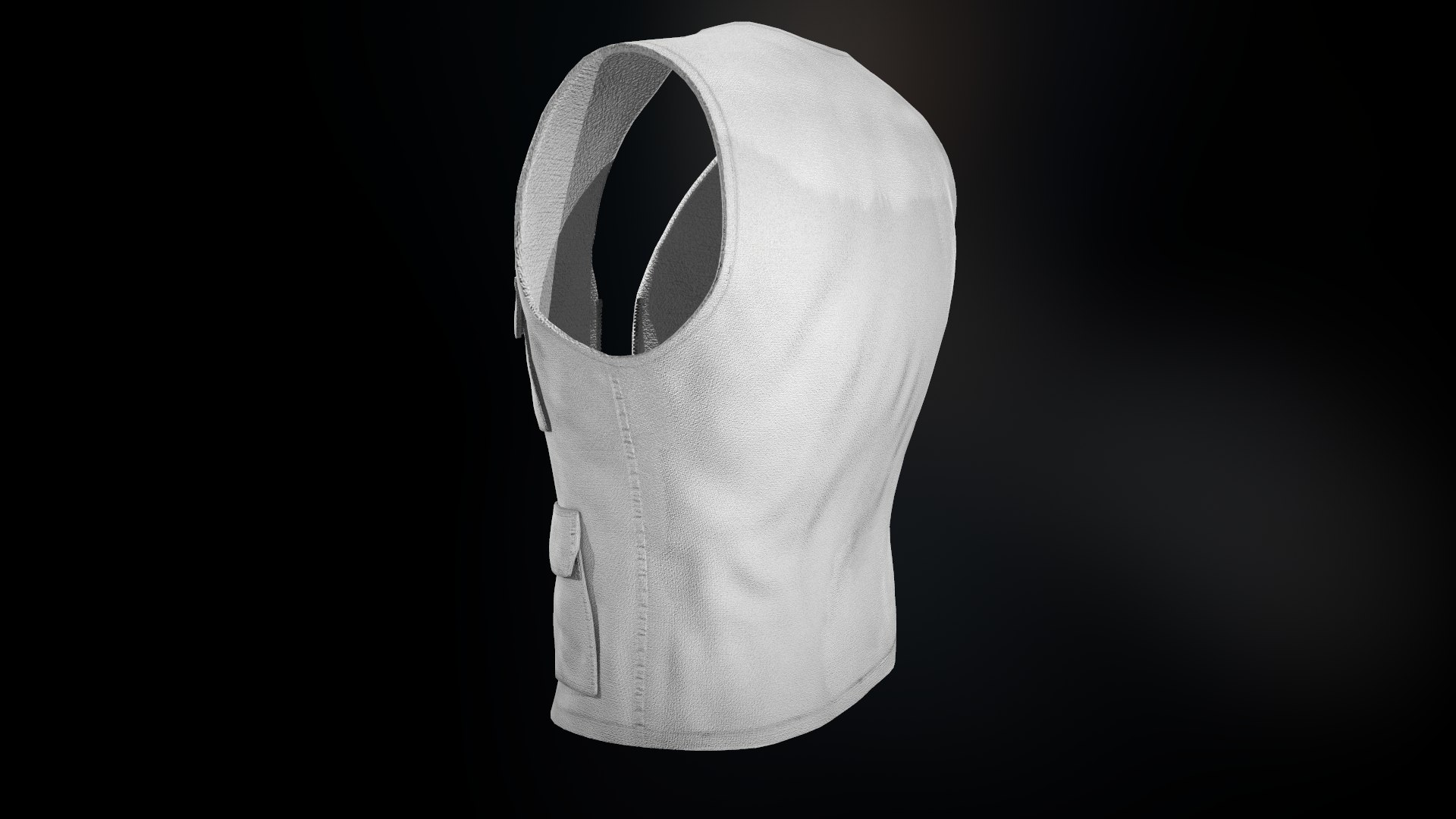 3D White Vest - TurboSquid 1618515