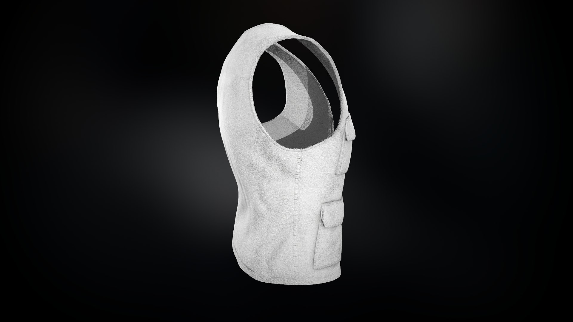 3D White Vest - TurboSquid 1618515